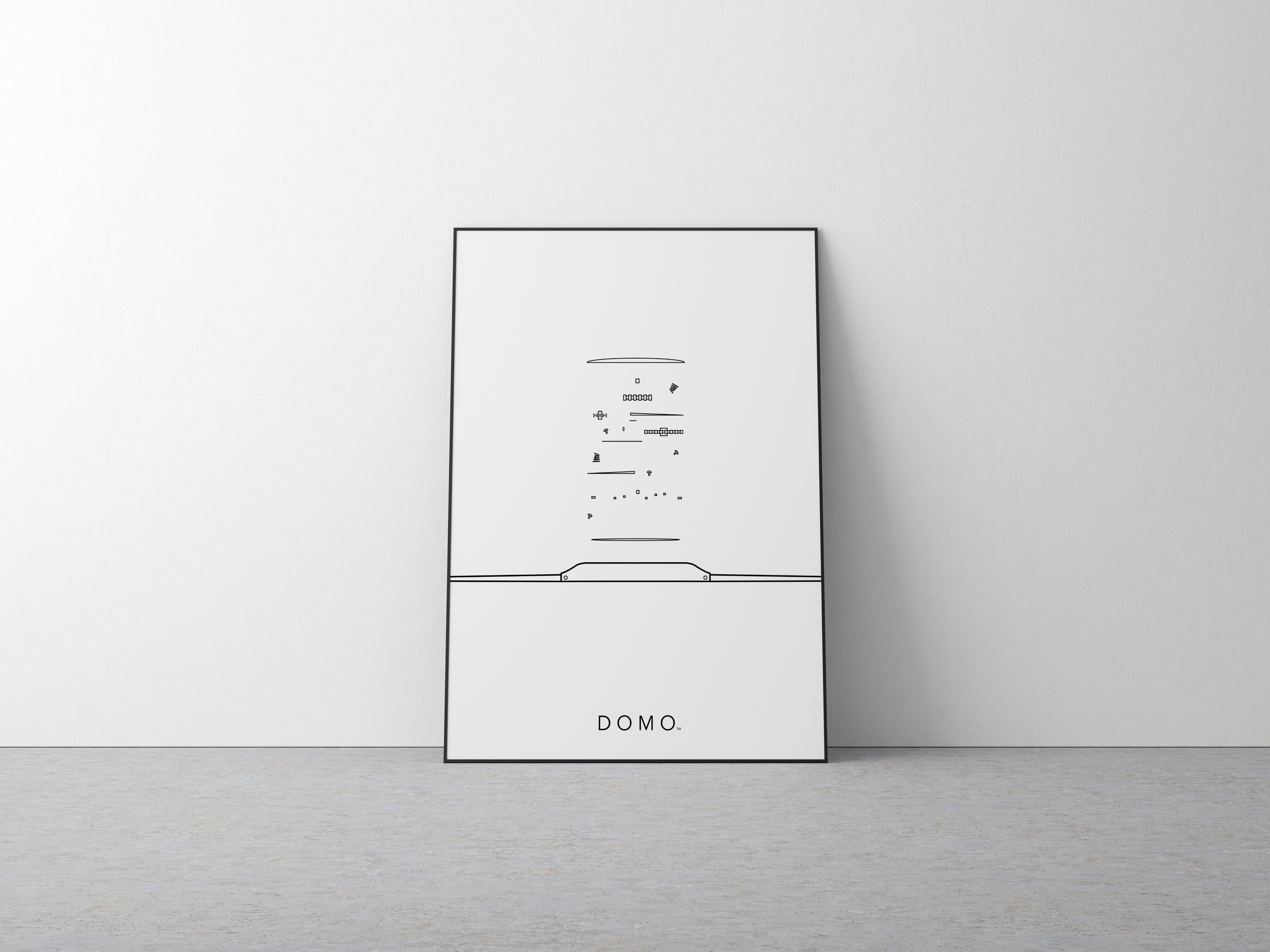 EXPLODED WATCH B&W 24X36 – DOMO